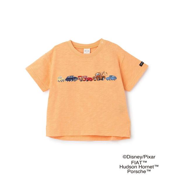 ZOZO問い合わせ番号:107956007ショップ:petit main，プティマインブランド:petit main，プティマイン商品名:【Disney/Pixar】【接触冷感】カーズ / アップリケTシャツカテゴリ:トップス>Tシャ...
