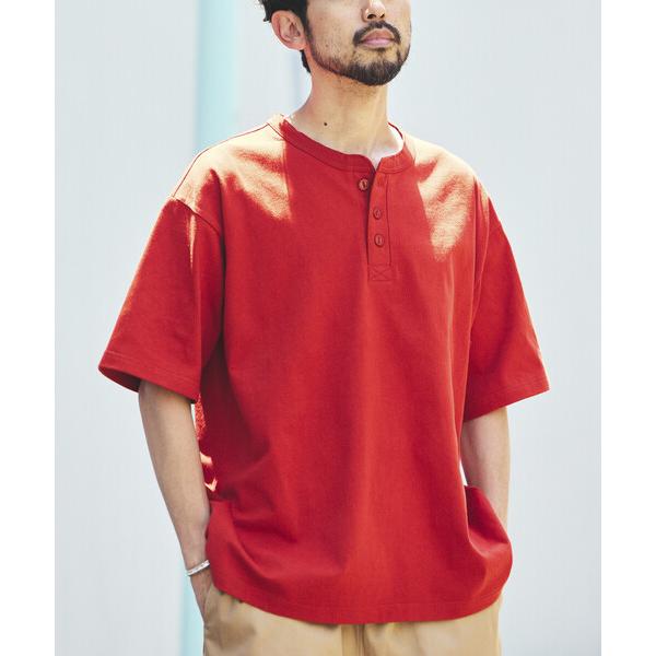 ZOZO問い合わせ番号:107956165ショップ:FREAK'S STORE，フリークスストアブランド:FREAK'S STORE，フリークスストア商品名:HEAVY WEIGHT/ヘビーウェイト ショートスリーブ ヘンリーネック Tシャ...