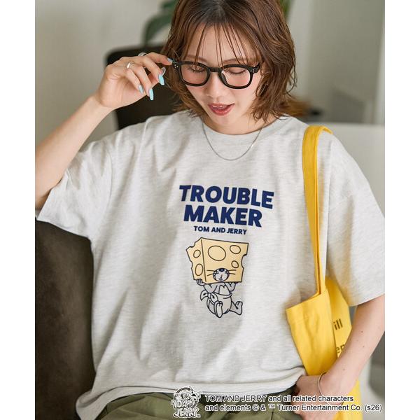 ZOZO問い合わせ番号:107956174ショップ:FREAK'S STORE，フリークスストアブランド:FREAK'S STORE，フリークスストア商品名:限定展開　TOM AND JERRY/トムとジェリー フロッキー ロゴ 半袖 Tシ...