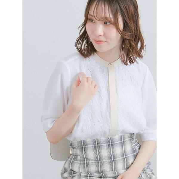 ZOZO問い合わせ番号:107956330ショップ:Te chichi，テチチブランド:Te chichi，テチチ商品名:フロントレース5分袖ブラウスカテゴリ:トップス>シャツ/ブラウスブランド品番:2701610-22-12素材:本...