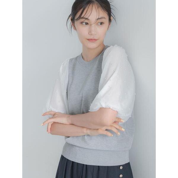 ZOZO問い合わせ番号:107956331ショップ:Te chichi，テチチブランド:Te chichi，テチチ商品名:パールスリーブニットカテゴリ:トップス>ニット/セーターブランド品番:2601411-22-12素材:本体  レ...