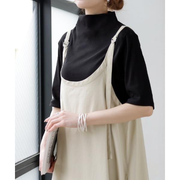 ZOZO問い合わせ番号:107958257ショップ:HUG.U，ハグユーブランド:HUG.U，ハグユー商品名:「首肌隠し」 超のびハイネック半袖カットソーカテゴリ:トップス>Tシャツ/カットソーブランド品番:g084素材:綿85%， ...