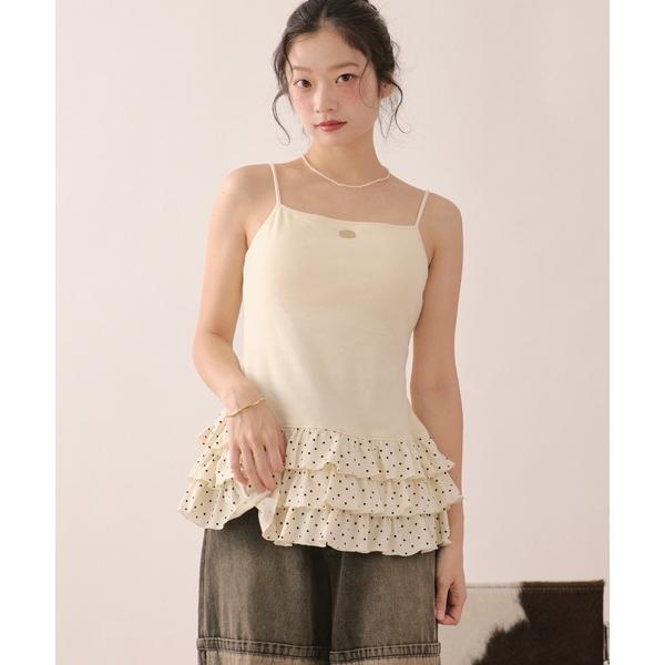 ZOZO問い合わせ番号:107958920ショップ:mideal，マイディールブランド:loin nuit，ロワンニュイ商品名:many frill camisole / メニーフリルキャミソールカテゴリ:トップス>キャミソールブラン...