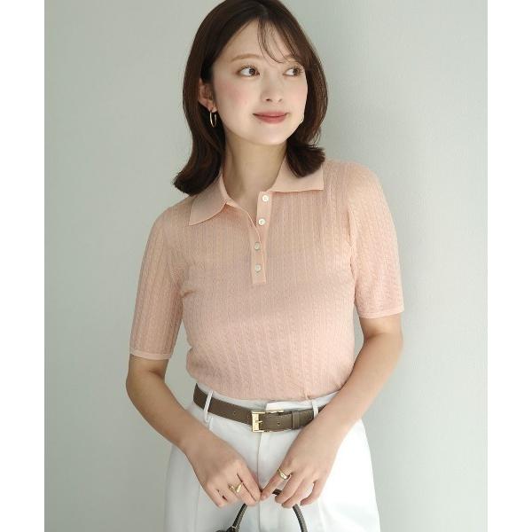 ZOZO問い合わせ番号:107959317ショップ:anuans，アニュアンスブランド:anuans，アニュアンス商品名:シアーケーブルポロニットトップスカテゴリ:トップス>ニット/セーターブランド品番:1526311028-0素材:...