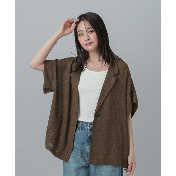 ZOZO問い合わせ番号:107959530ショップ:GLOBAL WORK，グローバルワークブランド:GLOBAL WORK，グローバルワーク商品名:MATINEE LINE/カラミリネンライク半袖ジャケット/670035カテゴリ:ジャケッ...