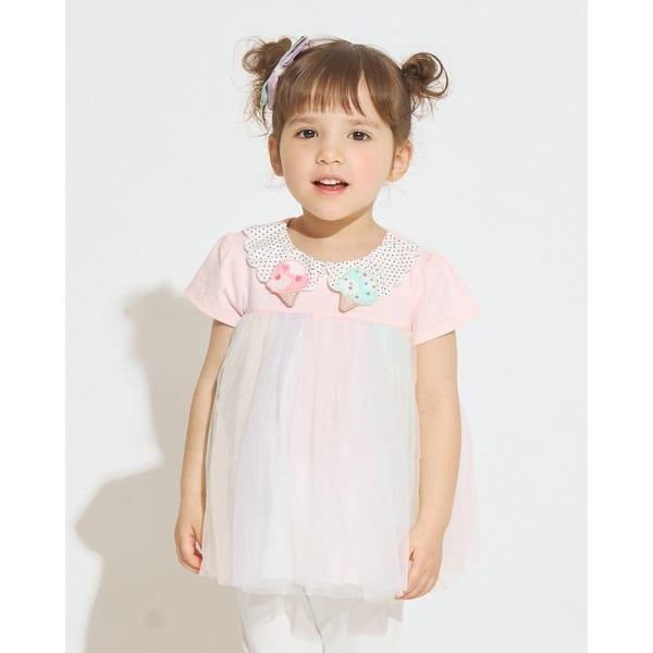 ZOZO問い合わせ番号:107995457ショップ:sense of wonder，センスオブワンダーブランド:baby cheer，ベイビーチアー商品名:【サーティワン アイスクリーム】チュールチュニックカテゴリ:ワンピース/ドレス&gt...