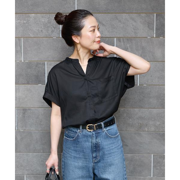 ZOZO問い合わせ番号:107995826ショップ:JOINT WORKS，ジョイントワークスブランド:B.C STOCK，ベーセーストック，Simplicite，サンプリシテ商品名:《追加7》手洗い可 / セルロースシャツカテゴリ:トップ...