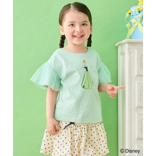 ZOZO問い合わせ番号:107996153ショップ:ANY，エニィブランド:Disney，ディズニー，ANY，エニィ商品名:「ディズニー/FROZEN」「綿100%」袖チュール Tシャツカテゴリ:トップス>Tシャツ/カットソーブランド...