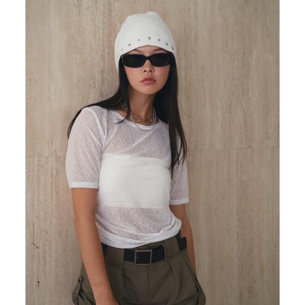 ZOZO問い合わせ番号:107996790ショップ:Prompdo，プロンプドブランド:SOEMIN，ソミン商品名:Blurred logo side shirring T-shirt／ロゴサイドシャーリングTシャツカテゴリ:トップス&gt...