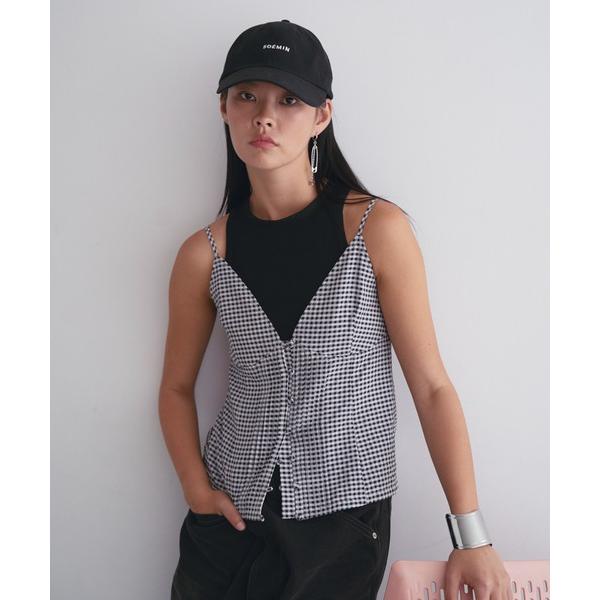 ZOZO問い合わせ番号:107996804ショップ:Prompdo，プロンプドブランド:SOEMIN，ソミン商品名:Retro pattern bustier／ピンタックキャミソールカテゴリ:トップス>キャミソールブランド品番:smn...