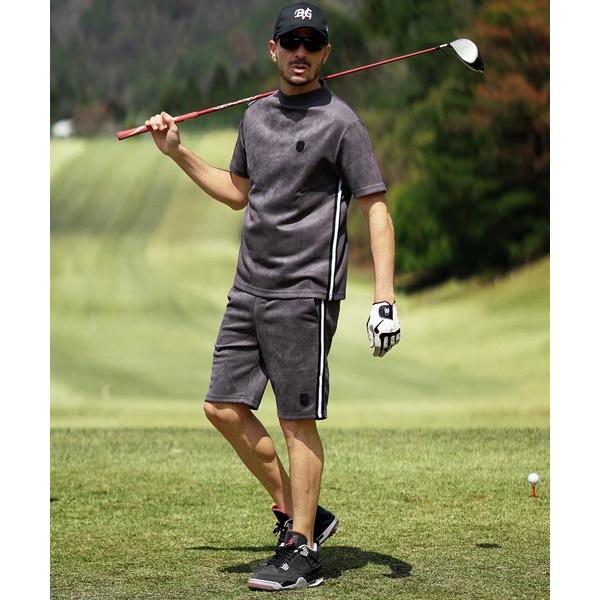 ZOZO問い合わせ番号:107997067ショップ:JOKER，ジョーカーブランド:DIVINER GOLF，ディバイナー ゴルフ，JOKER，ジョーカー商品名:【DIVINER GOLF】フェイクスウェード半袖モックネックセットアップ メ...