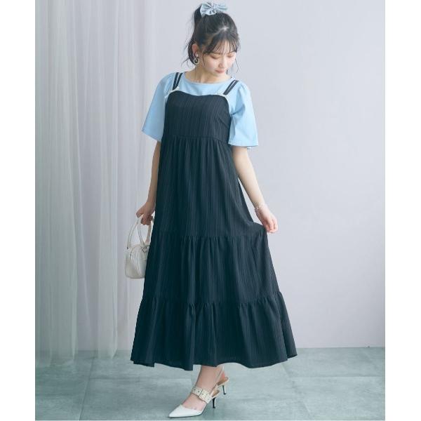 ZOZO問い合わせ番号:107999243ショップ:SMILE LAND，スマイルランドブランド:marun，マルン，SMILE LAND，スマイルランド商品名:＜大きいサイズ＞アソートリボンティアードキャミワンピース marunカテゴリ:...
