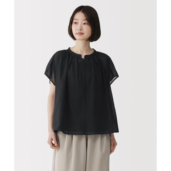 ZOZO問い合わせ番号:107999351ショップ:無印良品，ムジルシリョウヒンブランド:無印良品，ムジルシリョウヒン商品名:婦人　強撚　シアーフレンチスリーブブラウスカテゴリ:トップス>シャツ/ブラウスブランド品番:45507230...