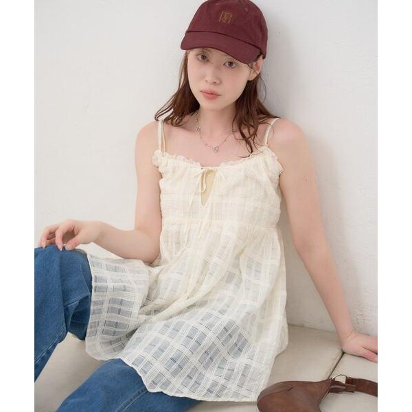 ZOZO問い合わせ番号:107999498ショップ:Kastane，カスタネブランド:Kastane，カスタネ商品名:【WEB先行】シアーチェックチュニックカテゴリ:ワンピース/ドレス>チュニックブランド品番:KAZ1061504A0...