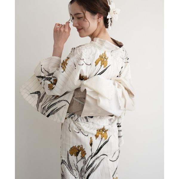 ZOZO問い合わせ番号:107999797ショップ:utatane，ウタタネブランド:utatane，ウタタネ商品名:2026新作［utatane×Acka.］浴衣4set 菖蒲と糸菊 white・navyカテゴリ:水着/着物・浴衣>...