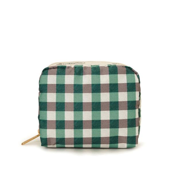 ZOZO問い合わせ番号:108033969ショップ:LeSportsac，レスポートサックブランド:LeSportsac，レスポートサック商品名:SQUARE COSMETIC フォレストギンガムカテゴリ:財布/小物>ポーチブランド品...