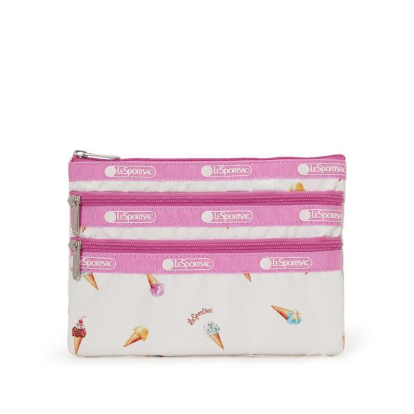 ZOZO問い合わせ番号:108033975ショップ:LeSportsac，レスポートサックブランド:LeSportsac，レスポートサック商品名:3ZIP COSMETIC スウィートフェスティバルACCカテゴリ:財布/小物>ポーチブ...