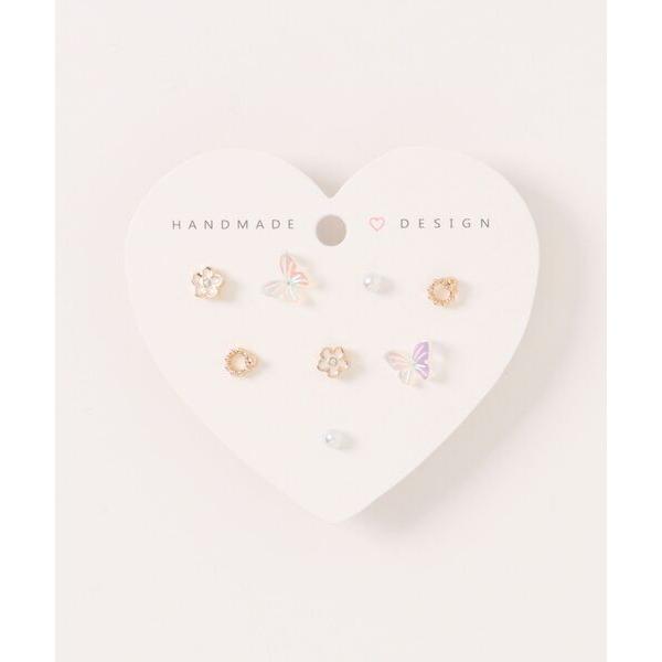 ※このアイテムは返品・交換対象外商品です。ZOZO問い合わせ番号:108037127ショップ:COLLARS，カラーズブランド:LINFA　，リンファ商品名:オーロラバタフライ＆フラワーピアスセットカテゴリ:アクセサリー>ピアス（両耳...