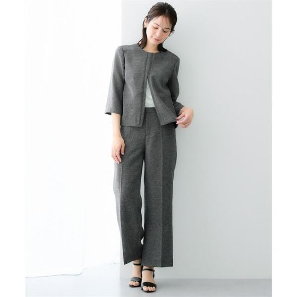 ZOZO問い合わせ番号:108037836ショップ:nissen，ニッセンブランド:7days Life Styling，セブンデイズライフスタイリング商品名:風が通るカラミメッシュ素材　ノーカラージャケットスーツセットカテゴリ:フォーマル...