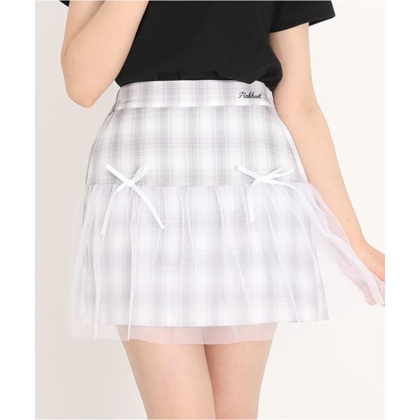 ZOZO問い合わせ番号:108038596ショップ:BABYDOLL，ベビードールブランド:PINKHUNT，ピンクハント商品名:PINKHUNT チュール切替スカート 1827Kカテゴリ:スカート>スカートブランド品番:PH-gチュ...