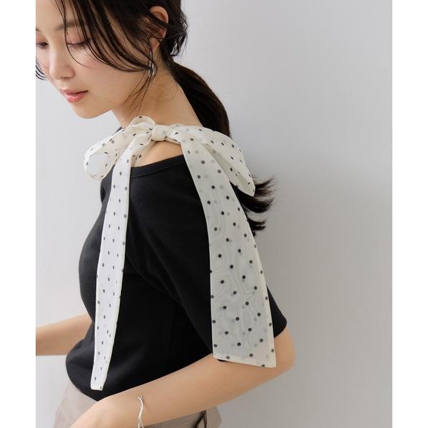 ZOZO問い合わせ番号:108040555ショップ:VIS，ビスブランド:VIS，ビス商品名:肩リボンTシャツカテゴリ:トップス>Tシャツ/カットソーブランド品番:2026-A-BVM36180素材:（本体） ポリエステル 67% 綿...
