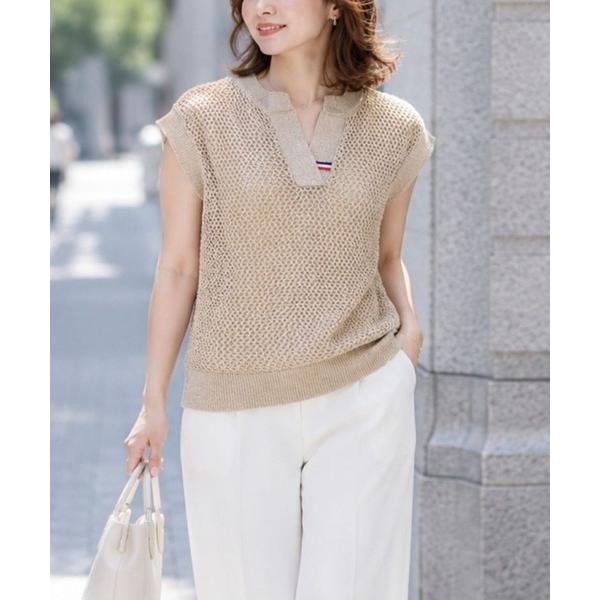 ZOZO問い合わせ番号:108076726ショップ:PATRIOT TAXI，パトリオットタクシーブランド:marie claire bis，マリクレール　ビス商品名:marie claire/bis ラメ調ニットトップスカテゴリ:トップス...