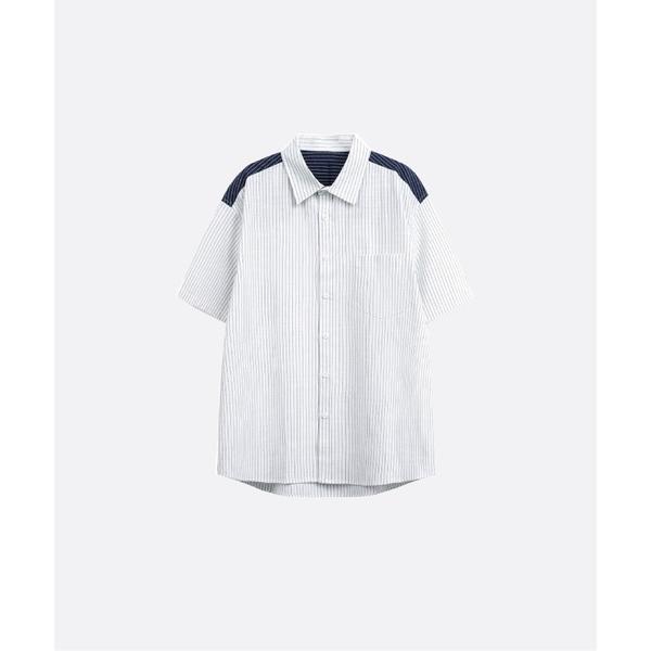 ZOZO問い合わせ番号:108113270ショップ:P L U M STORE，プラム ストアブランド:U:UME，ユーム商品名:Docking Stripe Shirtカテゴリ:トップス>シャツ/ブラウスブランド品番:C2605UM...