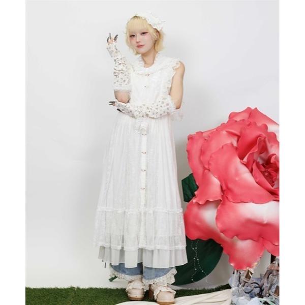 ZOZO問い合わせ番号:108113827ショップ:axes femme，アクシーズファムブランド:myu:loret，ミュウロレット商品名:パッチワークレースＯＰカテゴリ:ワンピース/ドレス>ワンピースブランド品番:CI341X55...