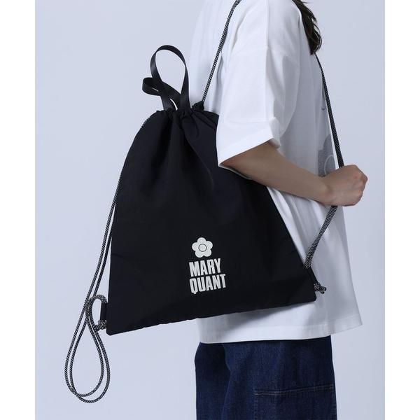 ZOZO問い合わせ番号:108113919ショップ:MARY QUANT，マリークワントブランド:MARY QUANT，マリークワント商品名:ロゴプリント ナップサックカテゴリ:バッグ>バックパック/リュックブランド品番:226-81...