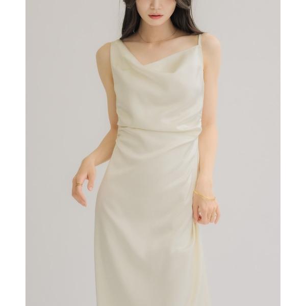 ZOZO問い合わせ番号:108114238ショップ:euphoria，ユーフォリアブランド:NEUNA，ヌナ商品名:「大人の色気」ドレープサテンキャミドレスワンピカテゴリ:ワンピース/ドレス>ドレスブランド品番:301262-103-...
