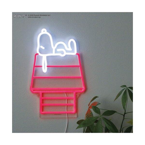 ZOZO問い合わせ番号:108114418ショップ:BIRTHDAY BAR，バースデイバーブランド:BIRTHDAY BAR，バースデイバー商品名:【PEANUTS】 NEON LIGHT House ネオンライト　スヌーピーカテゴリ:イ...