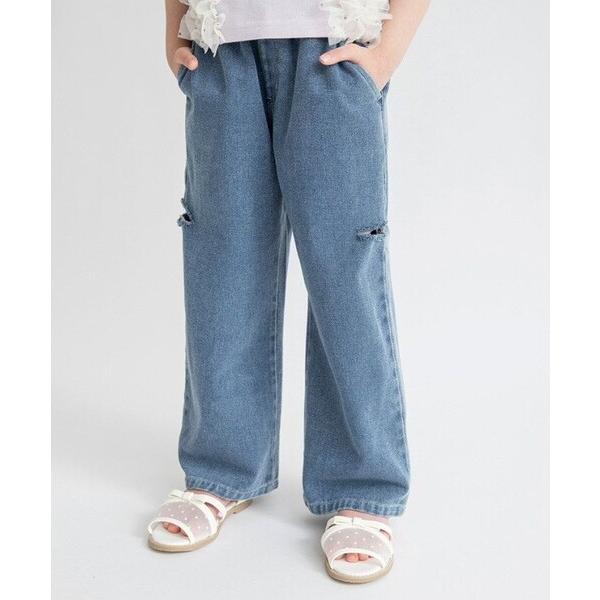 ZOZO問い合わせ番号:108150410ショップ:branshes，ブランシェスブランド:branshes，ブランシェス商品名:カットアウトデニムパンツカテゴリ:パンツ>デニムパンツブランド品番:12-6232-225素材:ポリエス...