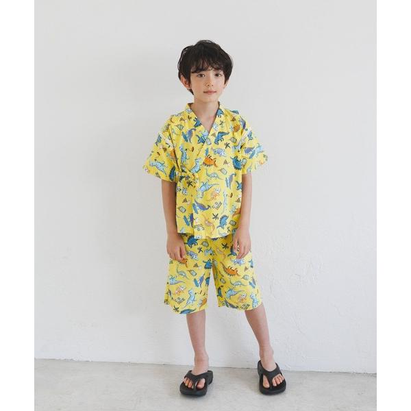 ZOZO問い合わせ番号:108150655ショップ:BAYFLOW，ベイフローブランド:BAYFLOW，ベイフロー商品名:[かぶりタイプで着脱簡単♪]＜上下セット＞総柄甚平(KIDS)カテゴリ:水着/着物・浴衣>浴衣ブランド品番:65...