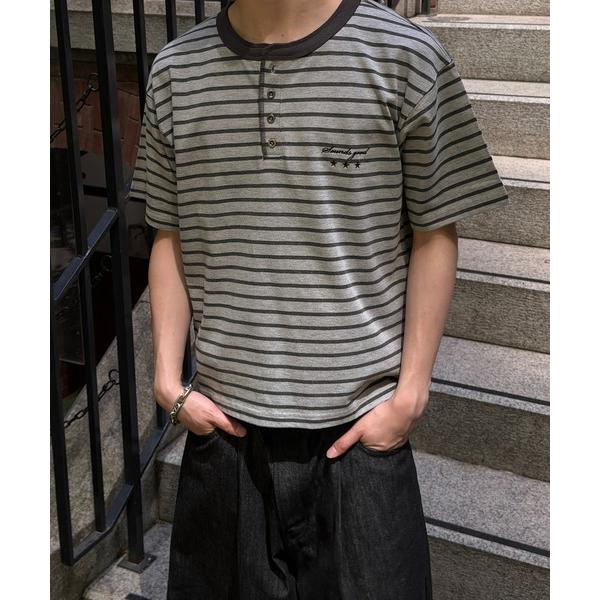 ZOZO問い合わせ番号:108150681ショップ:kutir，クティールブランド:kutir，クティール商品名:ASSORTED HENLEY NECK SILVER BUTTON TEE／アソートヘンリーネックシルバーボタンTEEカテゴ...