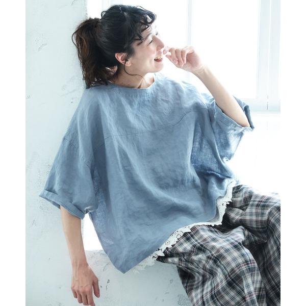 ZOZO問い合わせ番号:108150953ショップ:soulberry，ソウルベリーブランド:soulberry，ソウルベリー商品名:真夏の「リネンTee」カテゴリ:トップス>シャツ/ブラウスブランド品番:t5b0115素材:麻100...