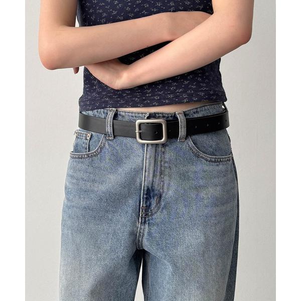 ZOZO問い合わせ番号:108151112ショップ:CANAL JEAN，キャナルジーンブランド:CANAL JEAN，キャナルジーン，El mar，エルマール商品名:El mar　フラットスクエアバックルベルトカテゴリ:ファッション雑貨&...