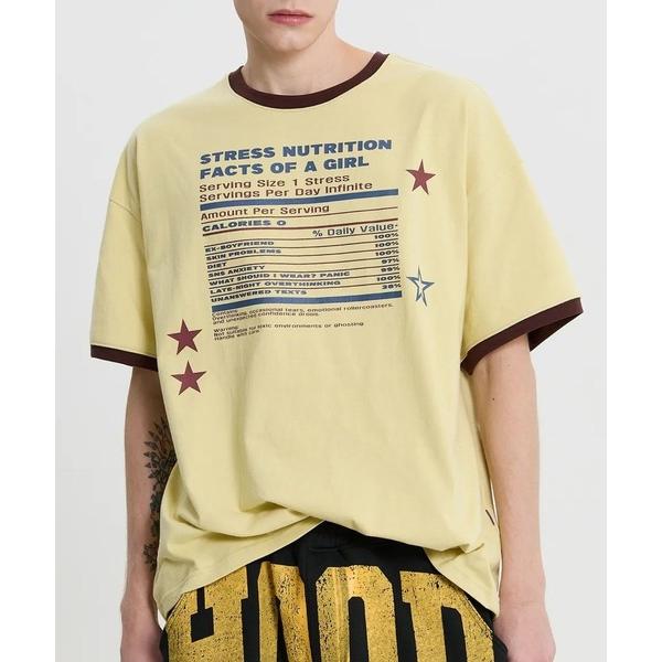 ZOZO問い合わせ番号:108153074ショップ:ALAND，エーランドブランド:HOODHOOD，フッドフッド，ALAND，エーランド商品名:【UNISEX】HOODHOOD／STRESSリンガーTシャツカテゴリ:トップス>Tシャ...