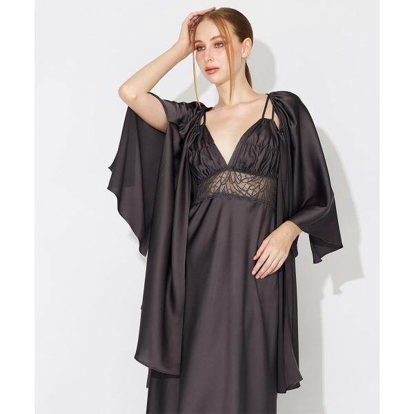 ZOZO問い合わせ番号:108153796ショップ:ANNEBRA，アンブラブランド:ANNEBRA，アンブラ商品名:Leo Sonata レースコンビノーカラーガウンカテゴリ:ルームウェア>ルームウェア/パジャマブランド品番:AN-...