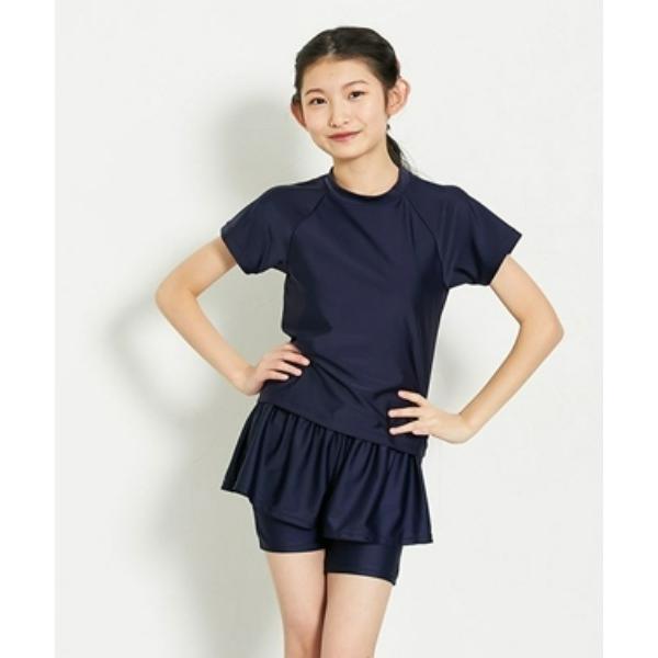 『タイムセール実施中』※このアイテムは返品・交換対象外商品です。ZOZO問い合わせ番号:108154245ショップ:nissen，ニッセンブランド:QUNTSTYLE，キュントスタイル商品名:インナー付ラッシュガード　セパレートスクール水着...