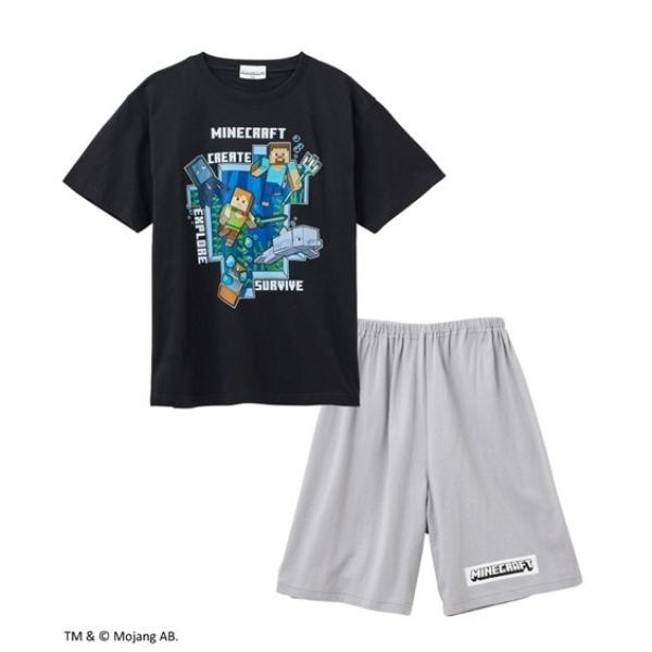 ZOZO問い合わせ番号:108154537ショップ:nissen，ニッセンブランド:QUNTSTYLE，キュントスタイル商品名:【MINECRAFT】天竺半袖パジャマカテゴリ:ルームウェア>ルームウェア/パジャマブランド品番:BML0...