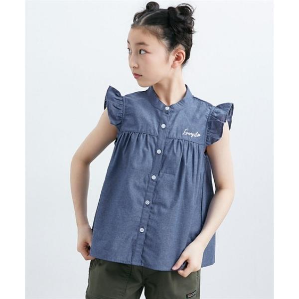 ZOZO問い合わせ番号:108154645ショップ:nissen，ニッセンブランド:QUNTSTYLE，キュントスタイル商品名:ダンガリーノースリーブブラウスカテゴリ:トップス>シャツ/ブラウスブランド品番:CIH0126B0011素...