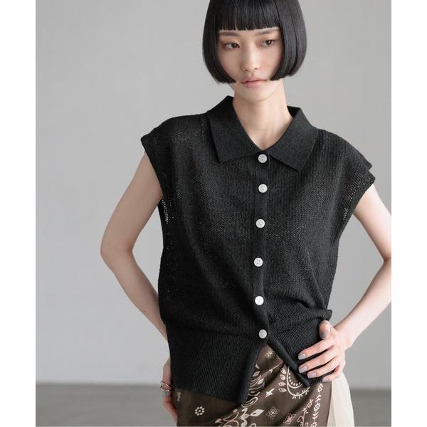 ZOZO問い合わせ番号:108154887ショップ:LOWRYS FARM，ローリーズファームブランド:LOWRYS FARM，ローリーズファーム商品名:メランジポロフレンチスリーブ　1045953カテゴリ:トップス>ベストブランド品...