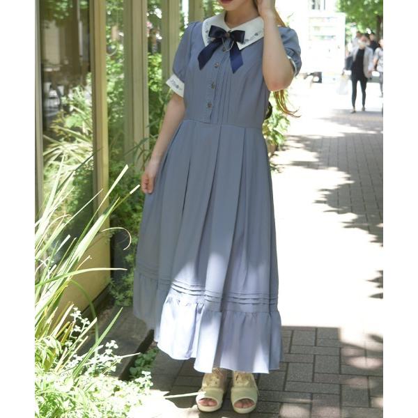 ZOZO問い合わせ番号:108190993ショップ:axes femme，アクシーズファムブランド:axes femme，アクシーズファム商品名:リボンブリーチ薔薇刺繍ワンピースカテゴリ:ワンピース/ドレス>ワンピースブランド品番:C...