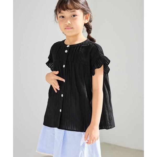 ZOZO問い合わせ番号:108193798ショップ:ROPE' PICNIC，ロぺピクニックブランド:ROPE' PICNIC，ロペピクニック商品名:【KIDS/キッズ】ピンタックギャザーブラウスカテゴリ:トップス>シャツ/ブラウスブ...