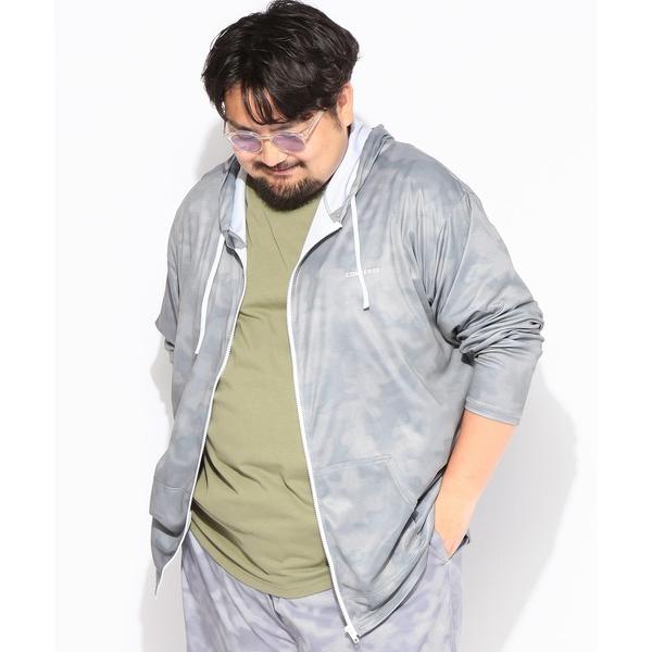 『タイムセール実施中』ZOZO問い合わせ番号:108193819ショップ:SAKAZEN，サカゼンブランド:CONVERSE，コンバース商品名:ラッシュガード メンズ 大きいサイズ UPF50+ カモフラボーダー柄 ポケット付き ラッシュパ...