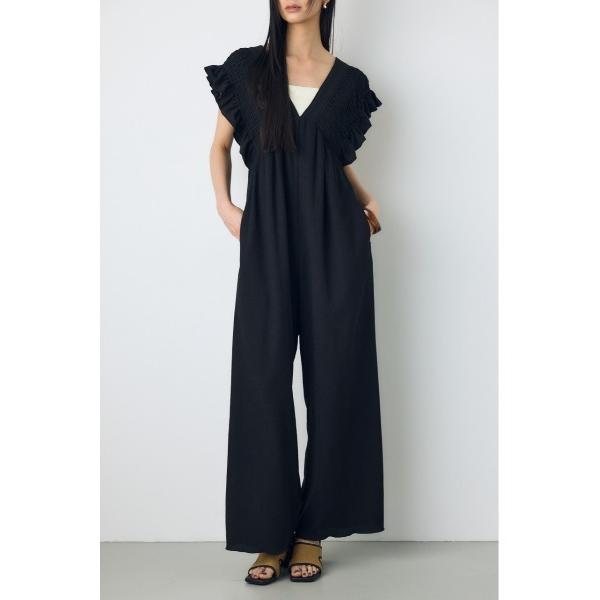 『セール実施中』ZOZO問い合わせ番号:108193982ショップ:AZUL BY MOUSSY，アズールバイマウジーブランド:AZUL BY MOUSSY，アズールバイマウジー商品名:【サイズ，身長別画像あり】楊柳シャーリングオールインワ...
