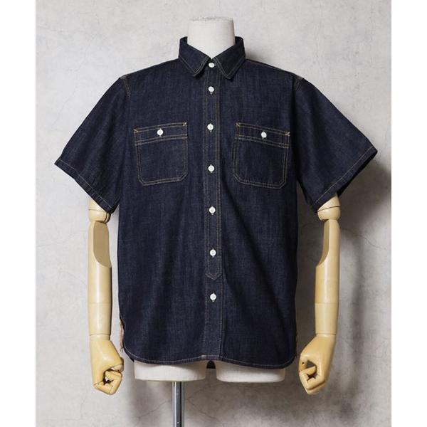 ZOZO問い合わせ番号:108194850ショップ:BENDER TOKYO，ベンダートウキョウブランド:HOUSTON，ヒューストン，Revo.，レボ商品名:HOUSTON ヒューストン USA COTTON DENIM S/S WORK...