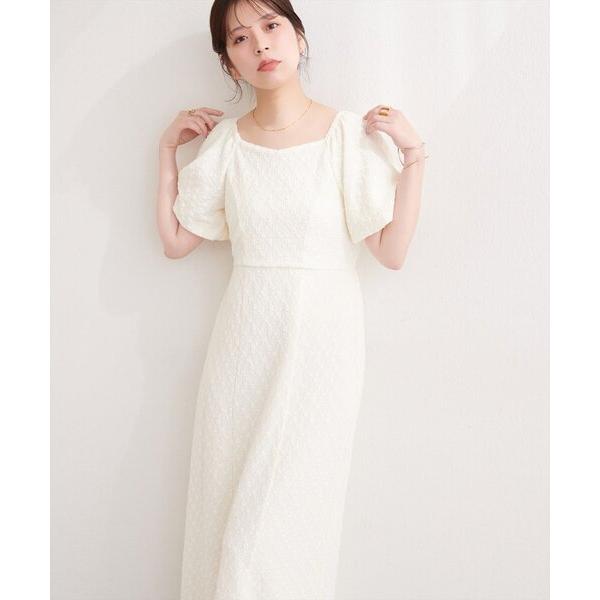 ZOZO問い合わせ番号:108195150ショップ:natural couture，ナチュラルクチュールブランド:natural couture，ナチュラルクチュール商品名:〈mizu〉後ろねじりふくれジャガードワンピースカテゴリ:ワンピー...
