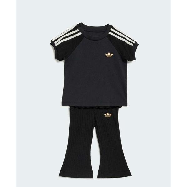 ZOZO問い合わせ番号:108231018ショップ:adidas，アディダスブランド:adidas，アディダス，adidas Originals，アディダスオリジナルス商品名:スリム ニット Tシャツ レギンス 上下セット / アディダスオ...