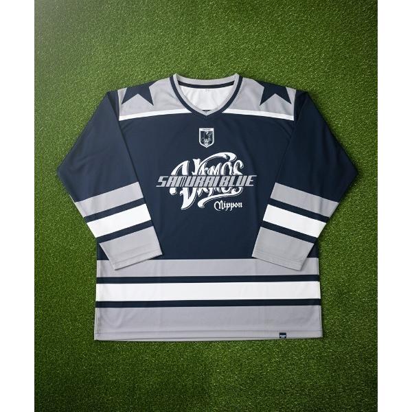 ZOZO問い合わせ番号:108231820ショップ:JFA STORE，ジェイエフエーストアブランド:JFA STORE，ジェイエフエーストア商品名:【JFA STORE】 ホッケーシャツ INNOCENT SAMURAI BLUE Nip...